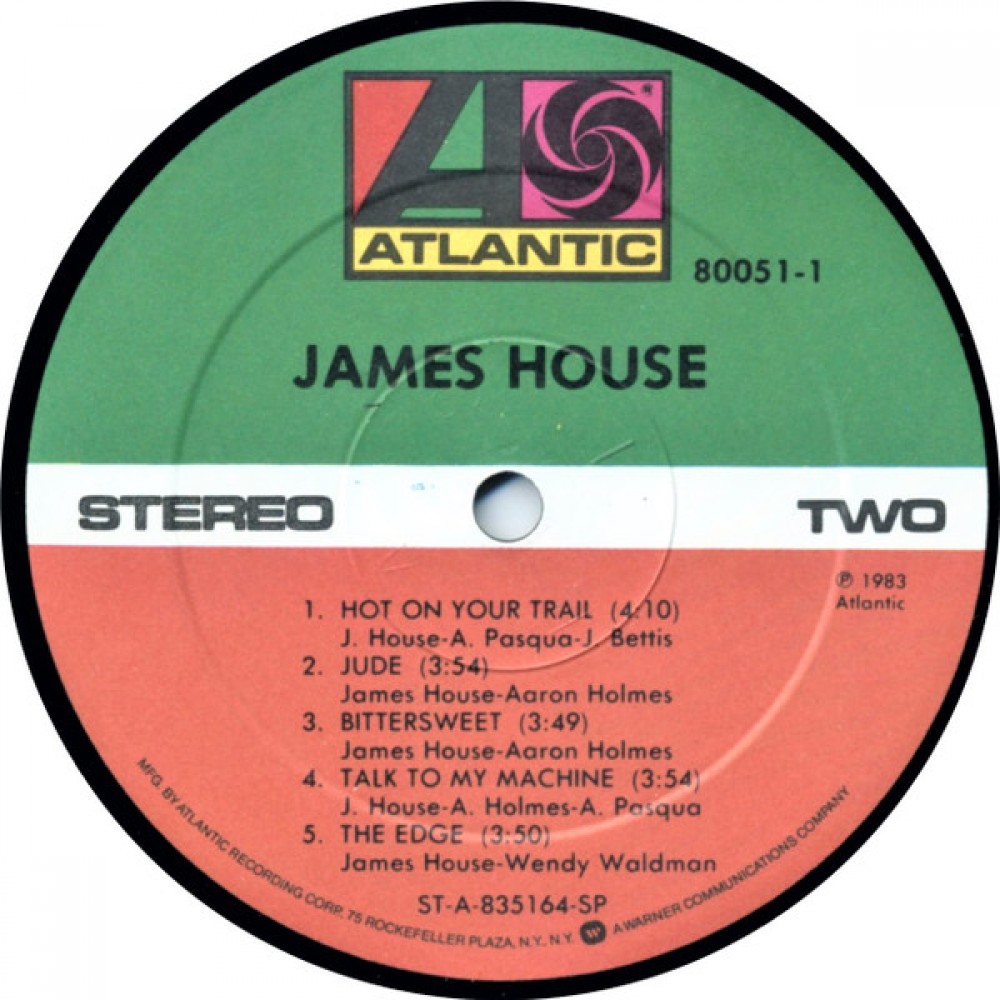 James House - James House - 1983 I Plak Sesi